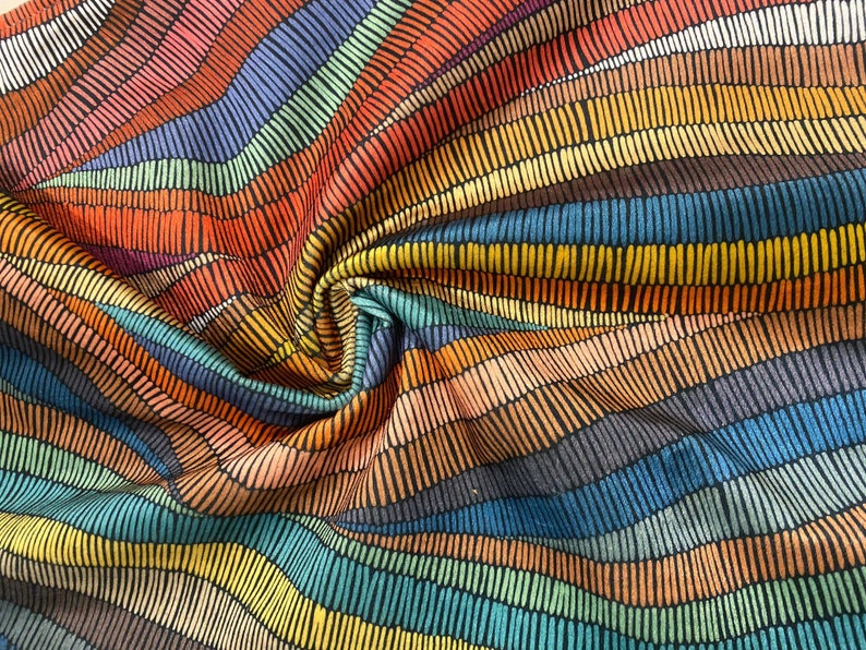 Italian Velvet Wave Upholstery Fabric Geometric Wavy Pattern - Etsy