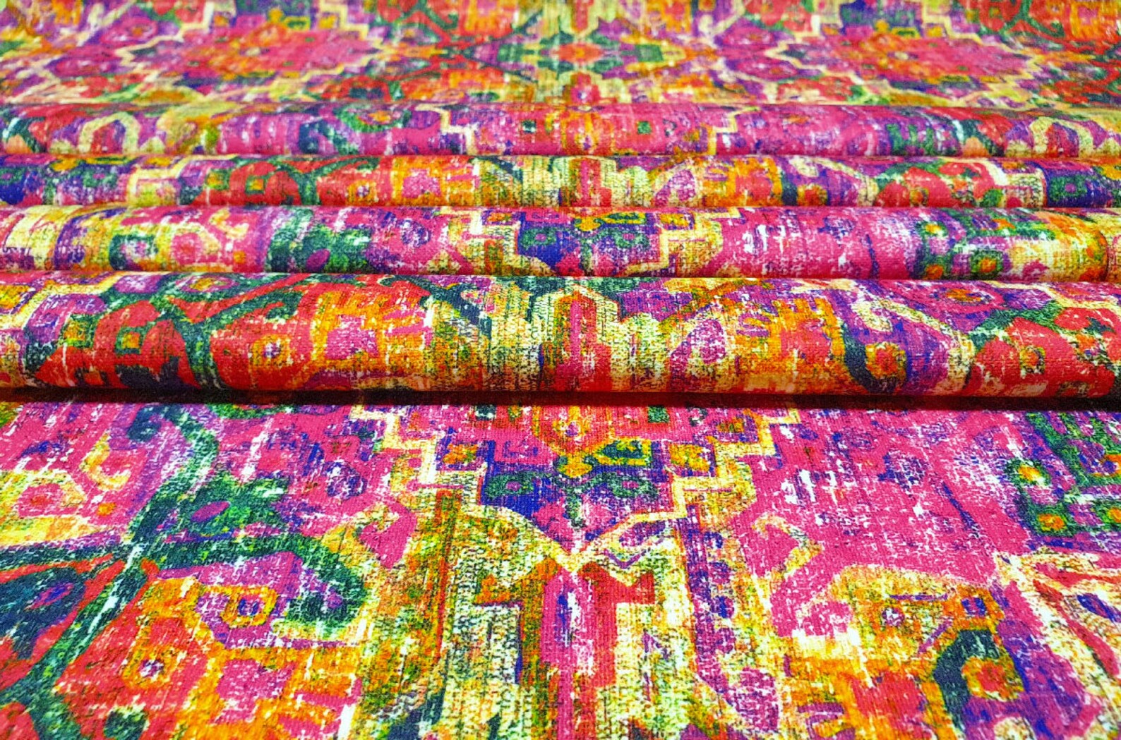 Roze vintage stof kelim stof aztek stof stoffering stof | Etsy Nederland