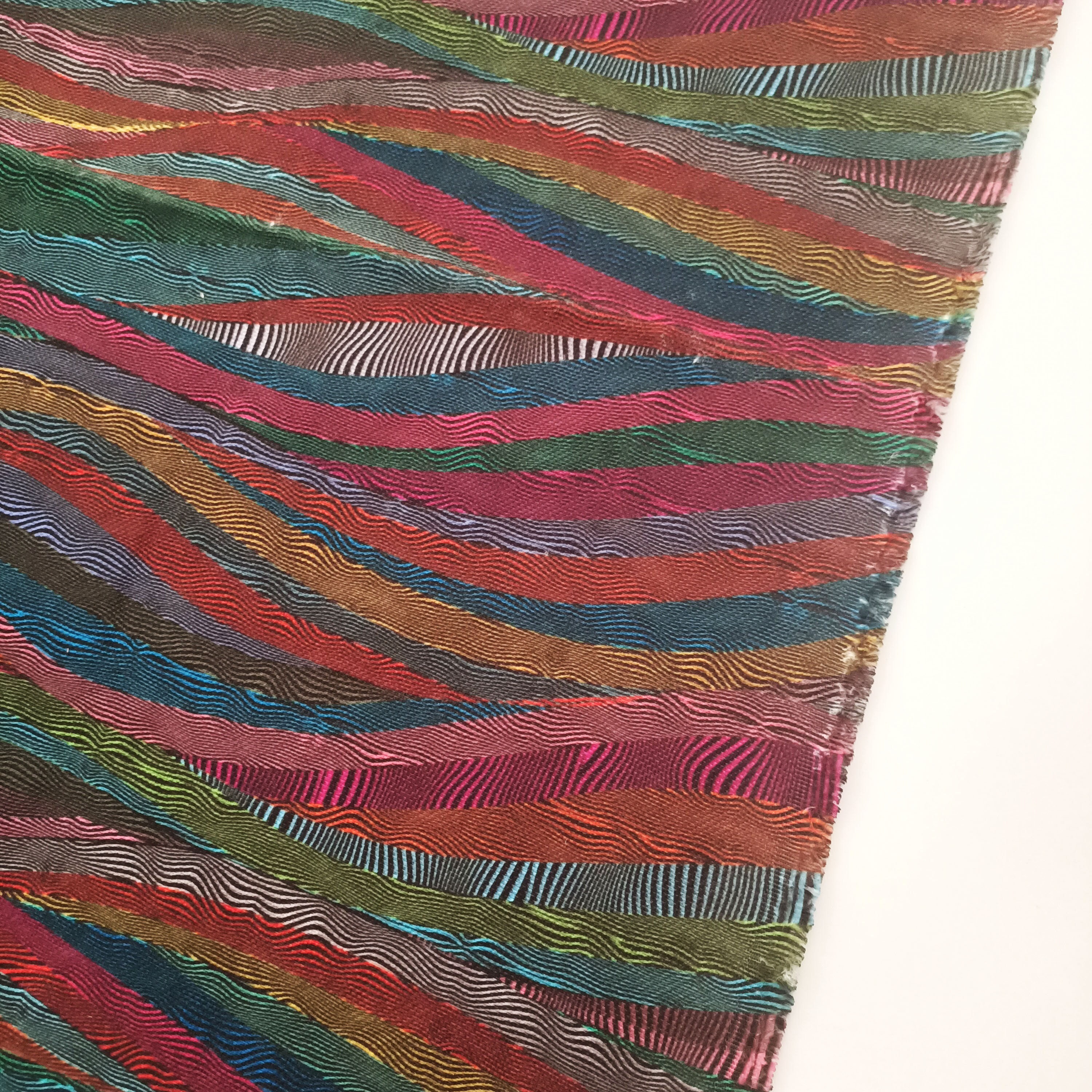 Wave Stripes Upholstery Fabric by the Yard Abstract Fabric - Etsy