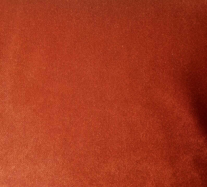 Orange Velvet Fabric Orange by the Yard Orange Velvet | Etsy