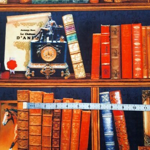 Library Book Print Fabric for Upholstery, Curtain, Bag/ Handbag Fabric ...