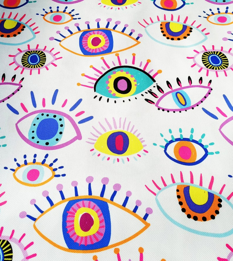 Evil Eye Fabric Evil Eye Home Textile Evil Eye Curtain Evil - Etsy