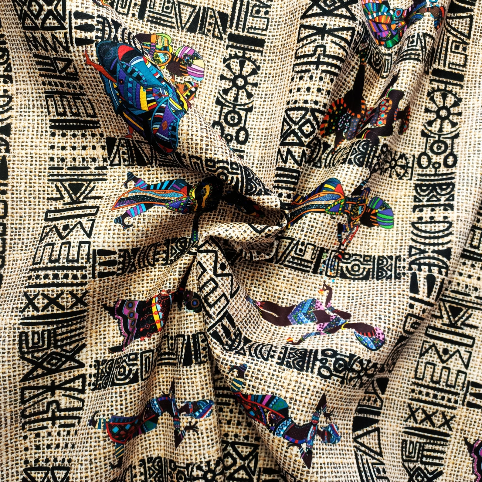 African Lady Fabric, Africa Woman Fabric for Home Textile, Diy Project ...