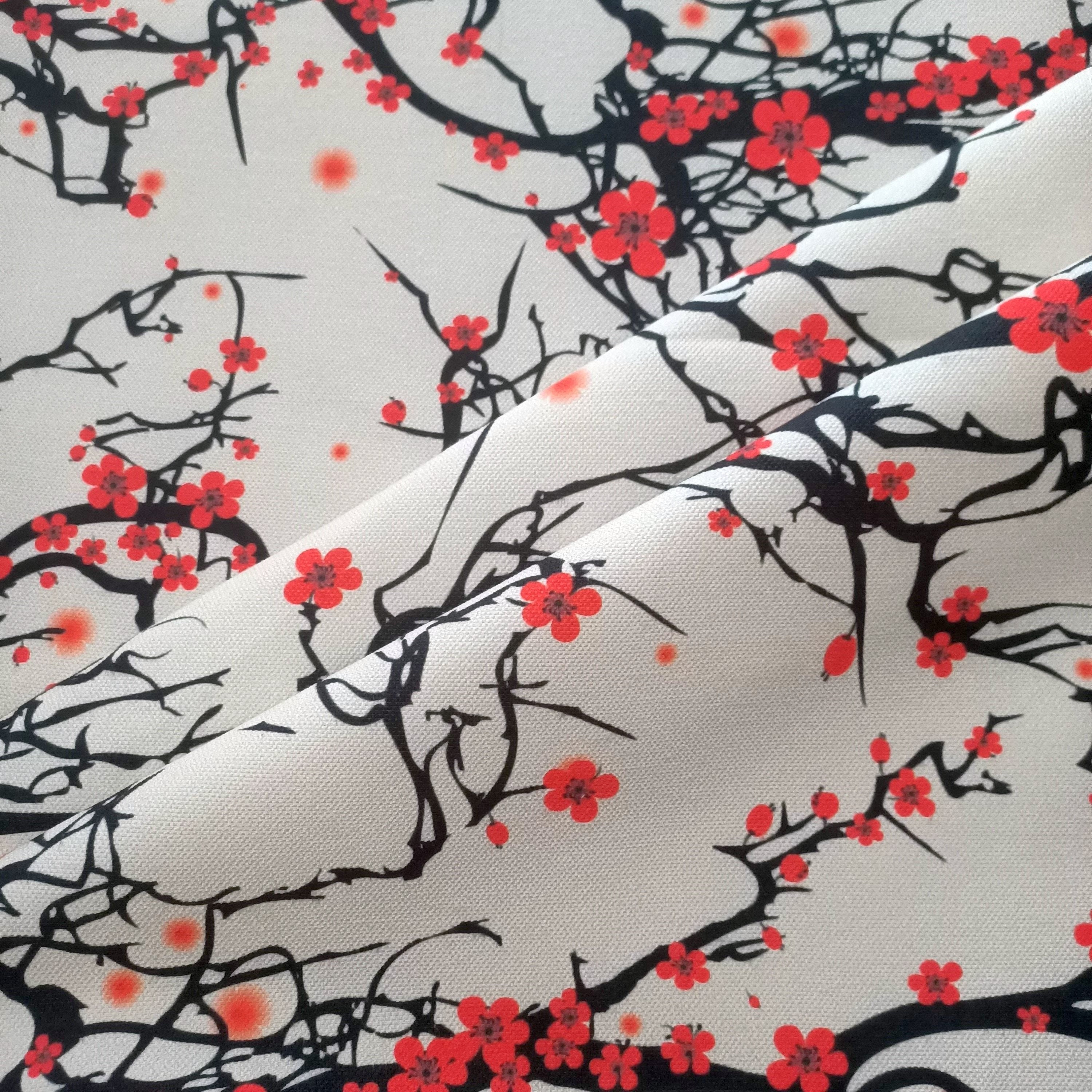 Cherry Blossom Sakura Tree Print Spring Flower Fabric for - Etsy Canada