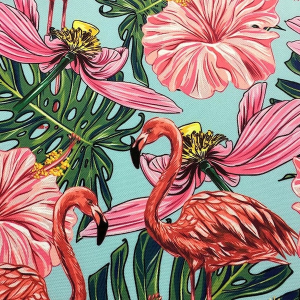 Flamingo Fabric - Etsy