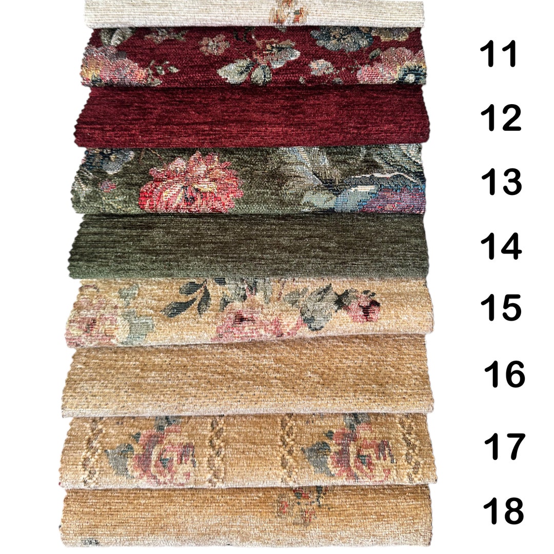 Vintage Floral Fabric, Tapestry Fabric, Decorative Upholstery Fabric by ...