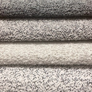 Gray Boucle Upholstery Fabric, Boucle Textured Furniture Fabric for ...