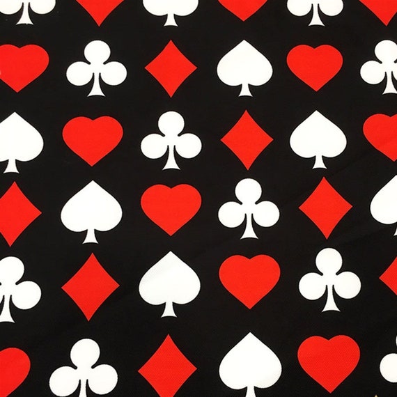 Playing Card Symbols Print Fabricsuit Symbols Playing Card | Etsy