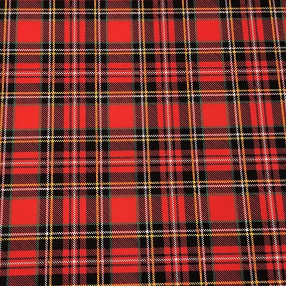 Red Tartan Plaid Fabric