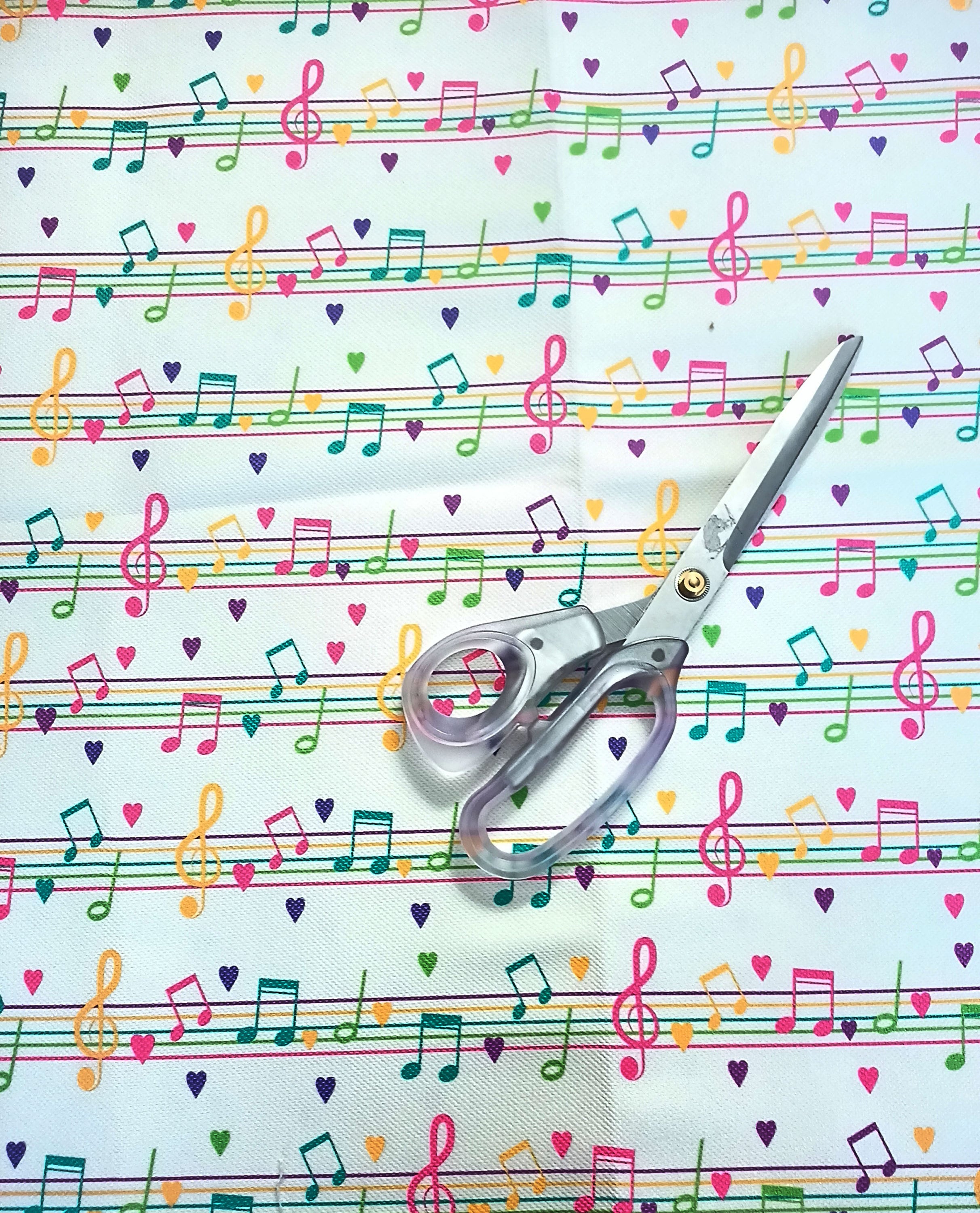 Music fabric black fabric musical note music design black | Etsy