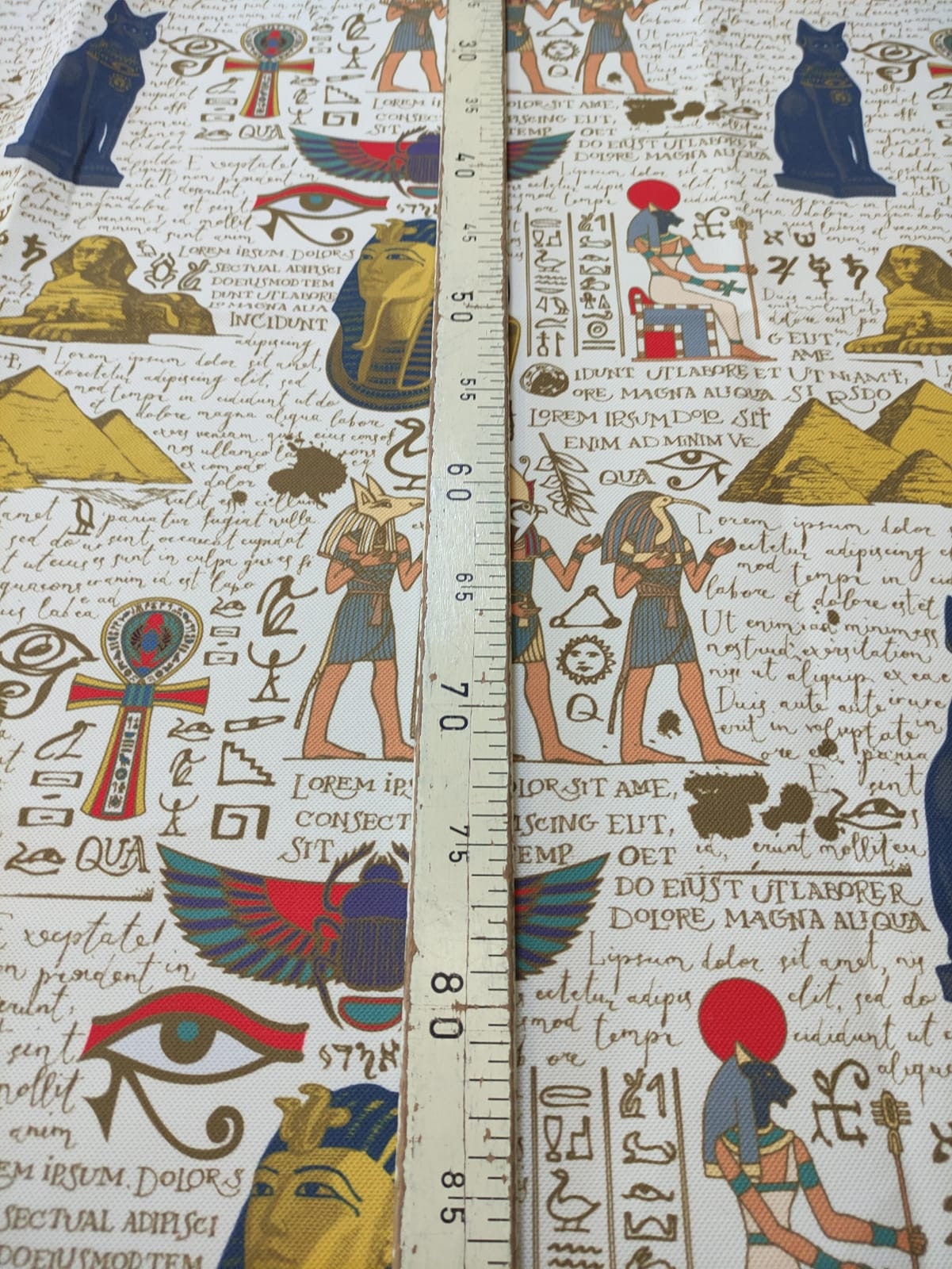 Egypt Fabric Pharaoh Print Pyramid Pattern Fabric Classic - Etsy