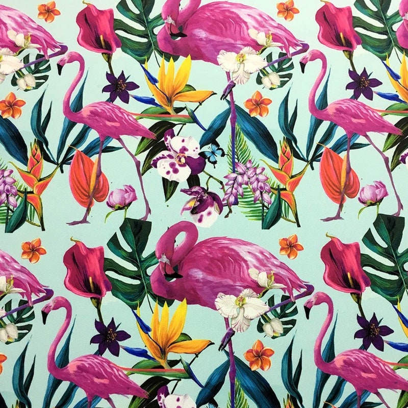 Flamingo Fabric - Etsy Canada