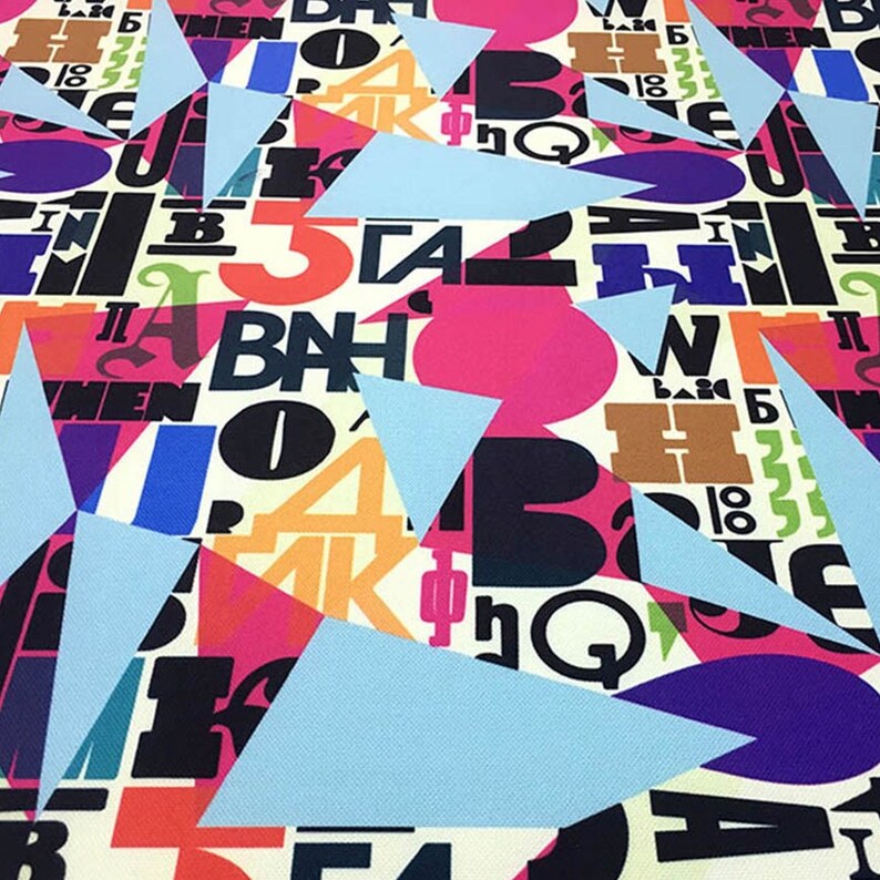 Geometric Character Alphabet Text Letter Writing With | Etsy