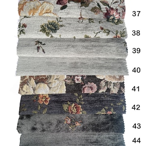 Floral Vintage Fabric, Tapestry Woven Fabric, by the Yard Upholstery ...