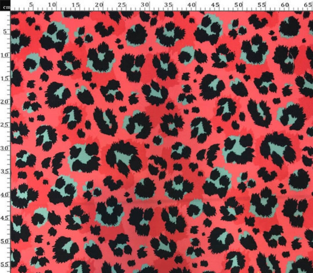 Cheetah Fabric by the Yard, Pink Leopard Upholstery, Curtain ...