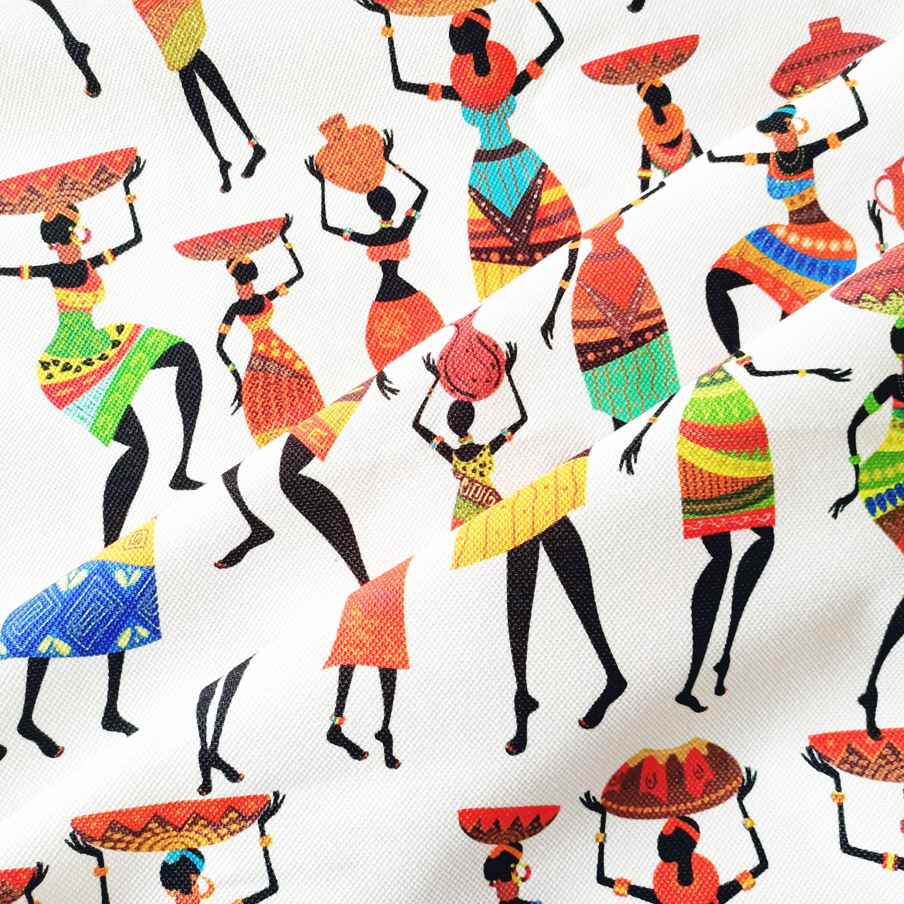 African Woman Fabric, Traditional Africa Pattern Fabric, by the Yard ...
