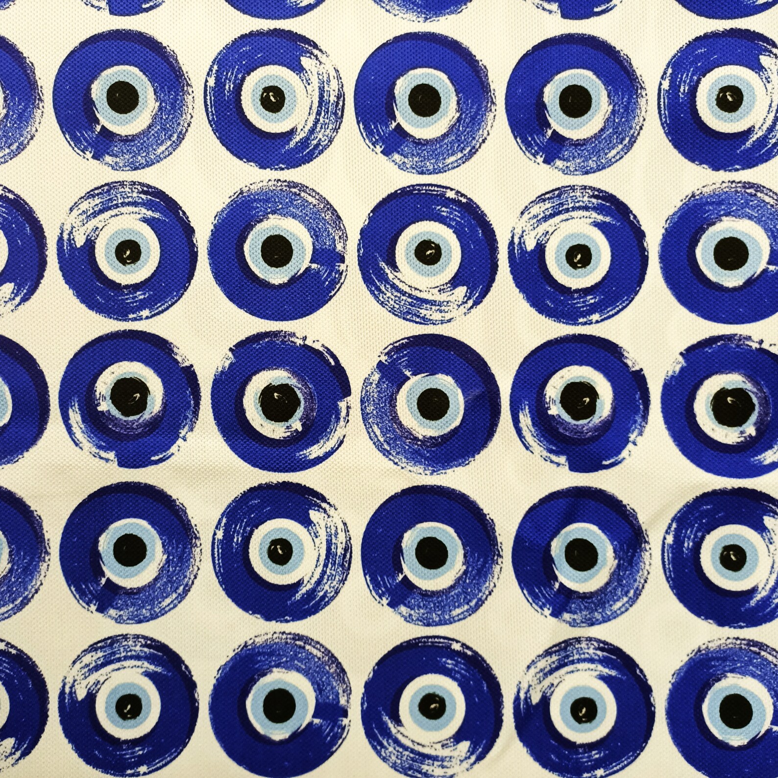 Evil Eye Fabric, Modern Blue Evil Eye Fabric for Upholstery Fabric ...