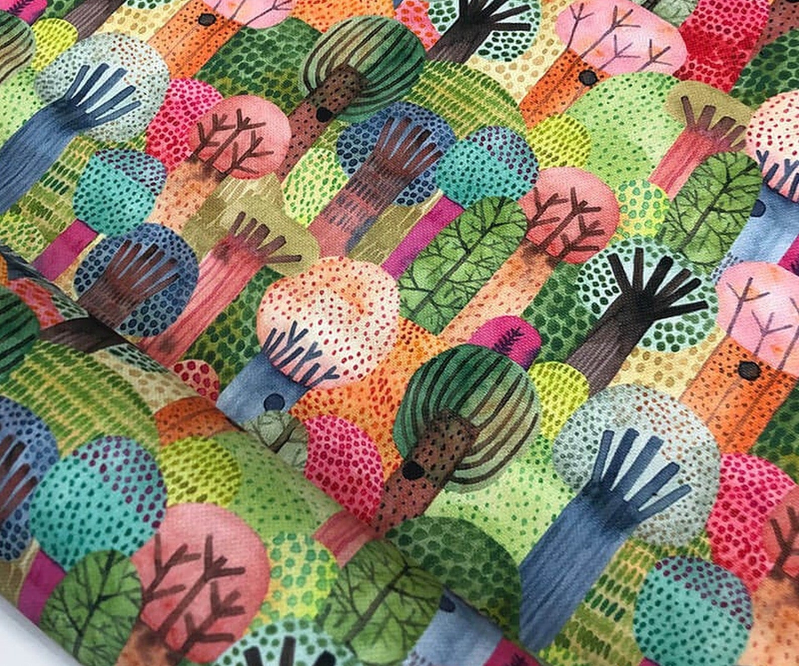 Tree Fabric, Forest Fabric, Jungle Fabric, Upholstery Fabric, by the ...