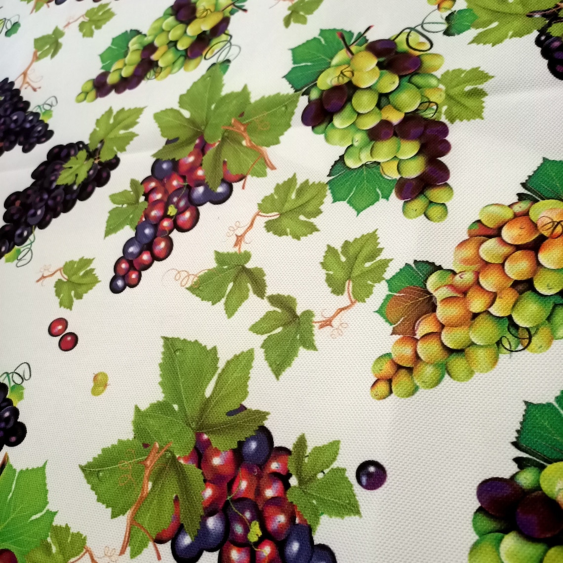 Grape Print Fabric Upholstery Fabric Curtains Fabric | Etsy