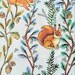 Squirrel, Filbert, Hazelnut and Bird Pupholstery Fabric for Textile ...