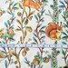 Squirrel, Filbert, Hazelnut and Bird Pupholstery Fabric for Textile ...