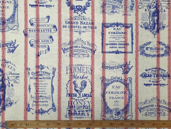 Natural Jute Print Upholstery Fabric French Digital Fabric - Etsy