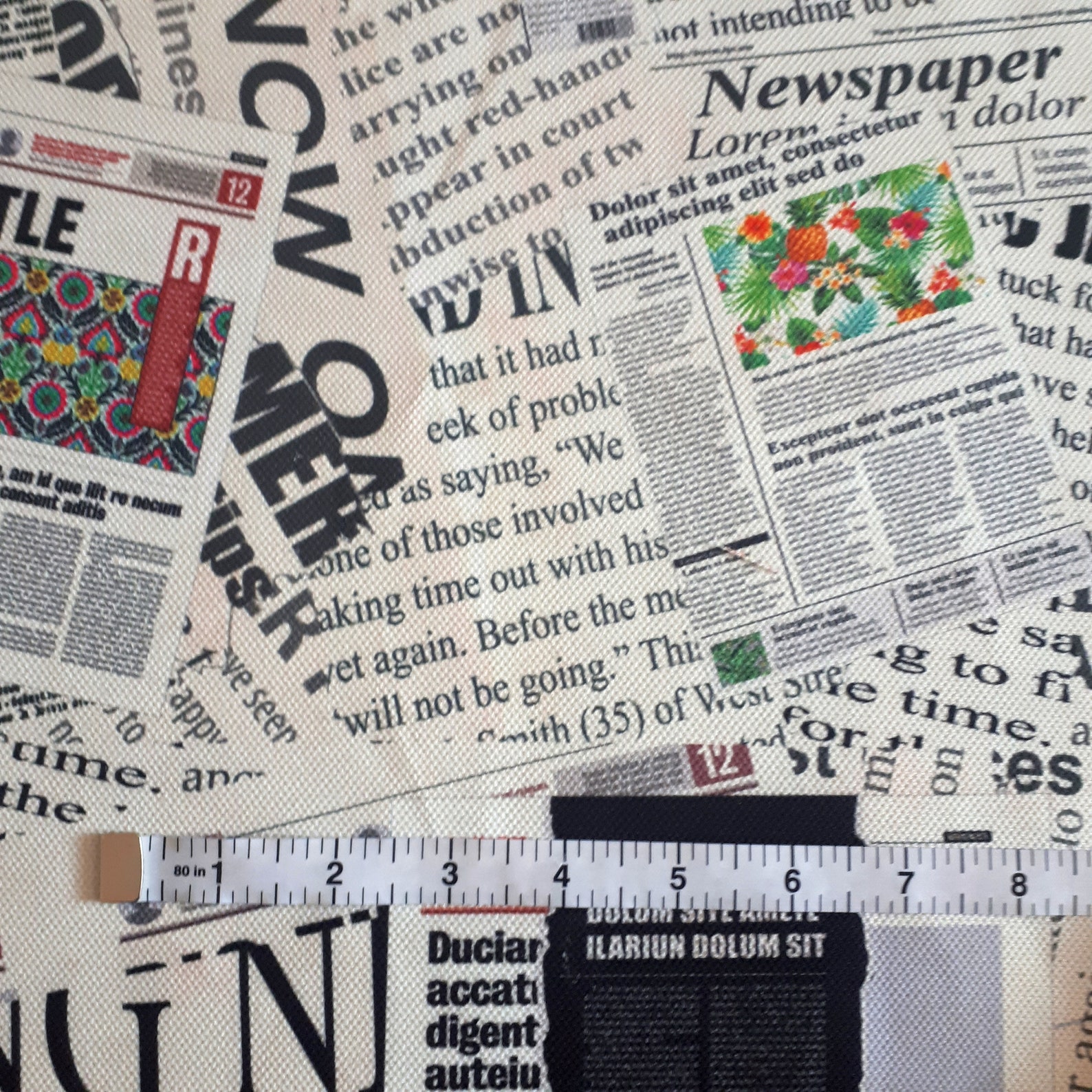 Newspaper Paper by the Yard Fabric Gazette Paper Journal - Etsy