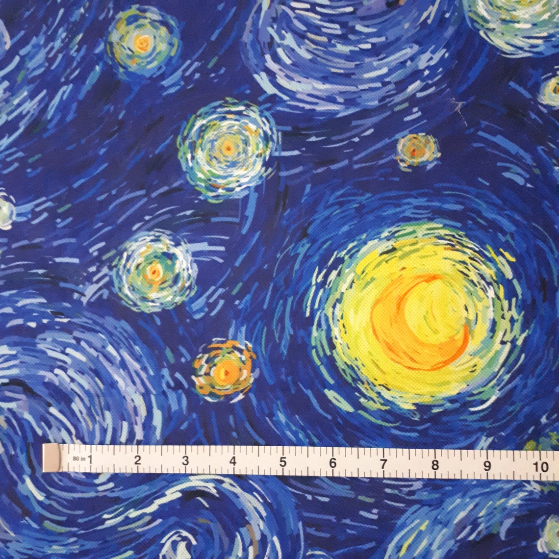 Starry Night Fabric by the Yard by Vincent Van Gogh Starry | Etsy