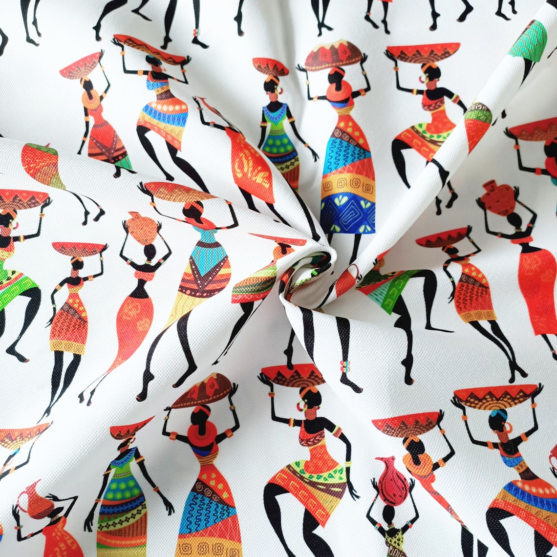 African Woman Fabric, Traditional Africa Pattern Fabric, by the Yard ...