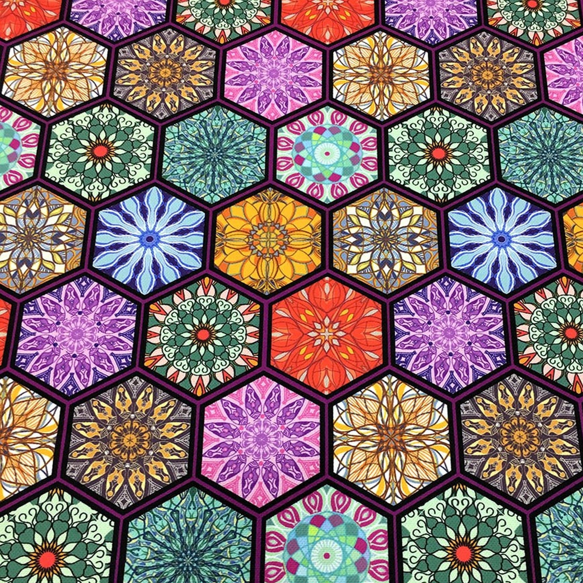 Traditional Hexagon Fabric With Authentic Moroccan Upholstery | Etsy