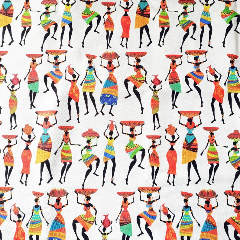 African Woman Fabric Traditional Africa Pattern Fabric by | Etsy