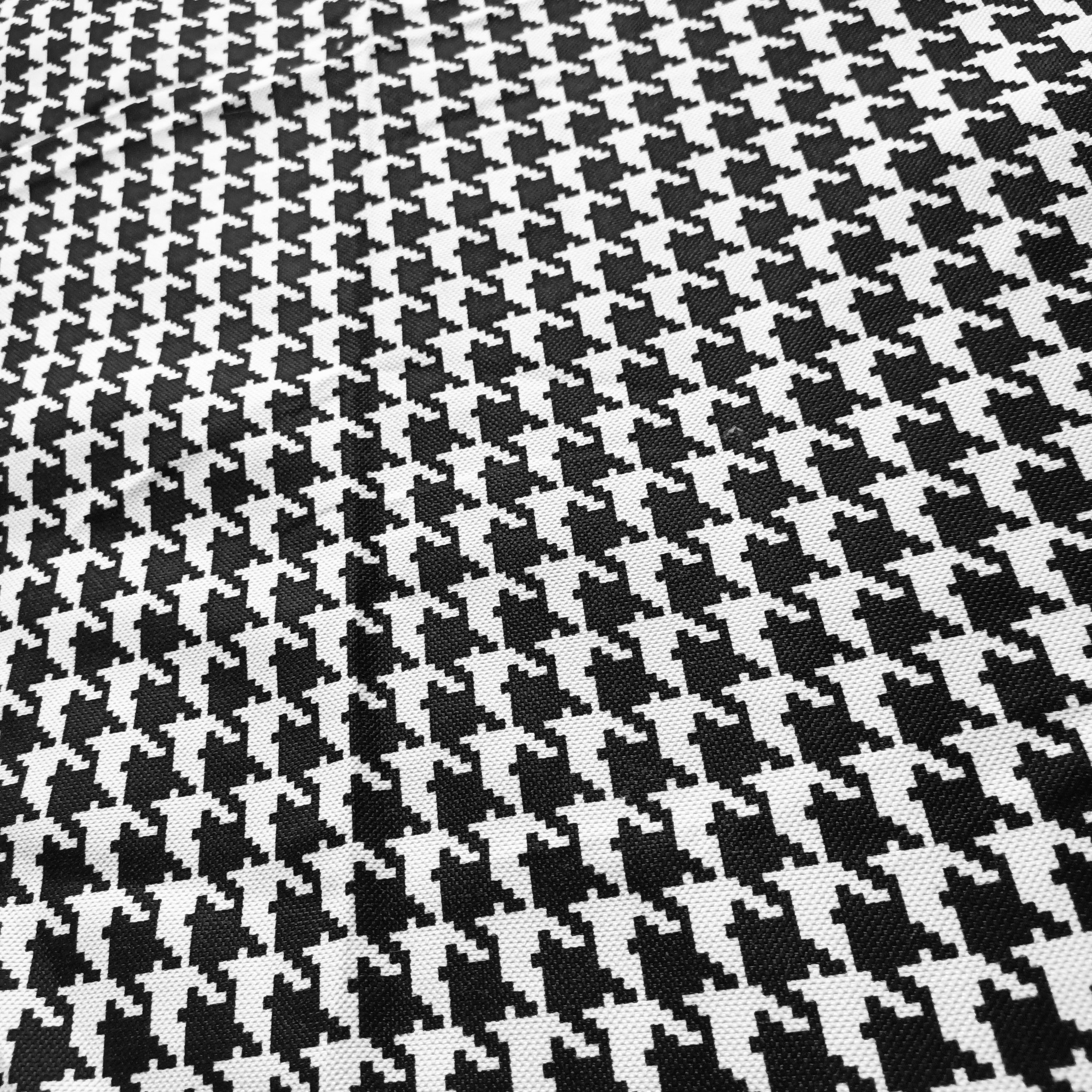 Black and White Houndstooth by the Yard Fabric for Upholstery - Etsy