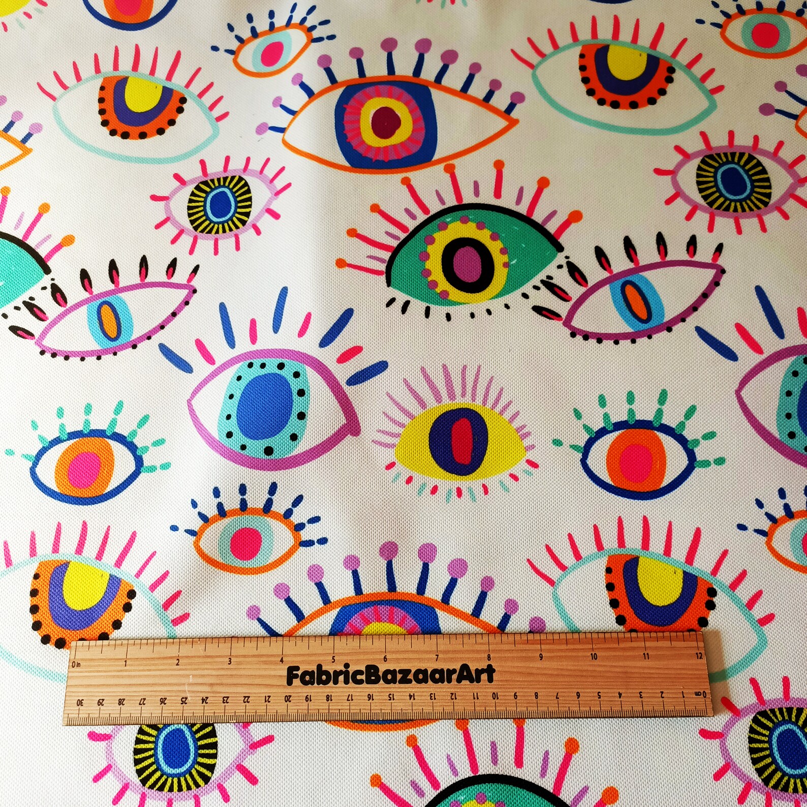 Evil Eye Fabric Evil Eye Home Textile Evil Eye Curtain Evil - Etsy