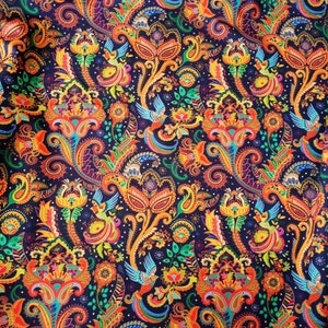 Orange Authentic Upholstery Fabric Wonderful Fantastic - Etsy