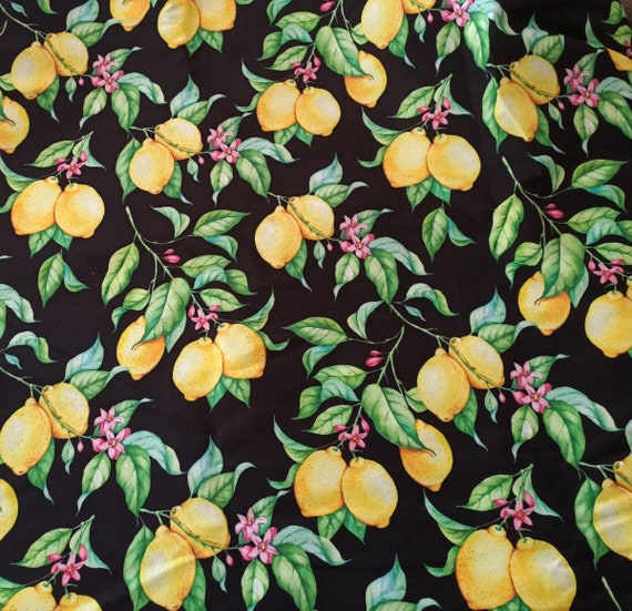 Lemon Print Upholstery Fabric for Chair Curtain Sofa Couch - Etsy