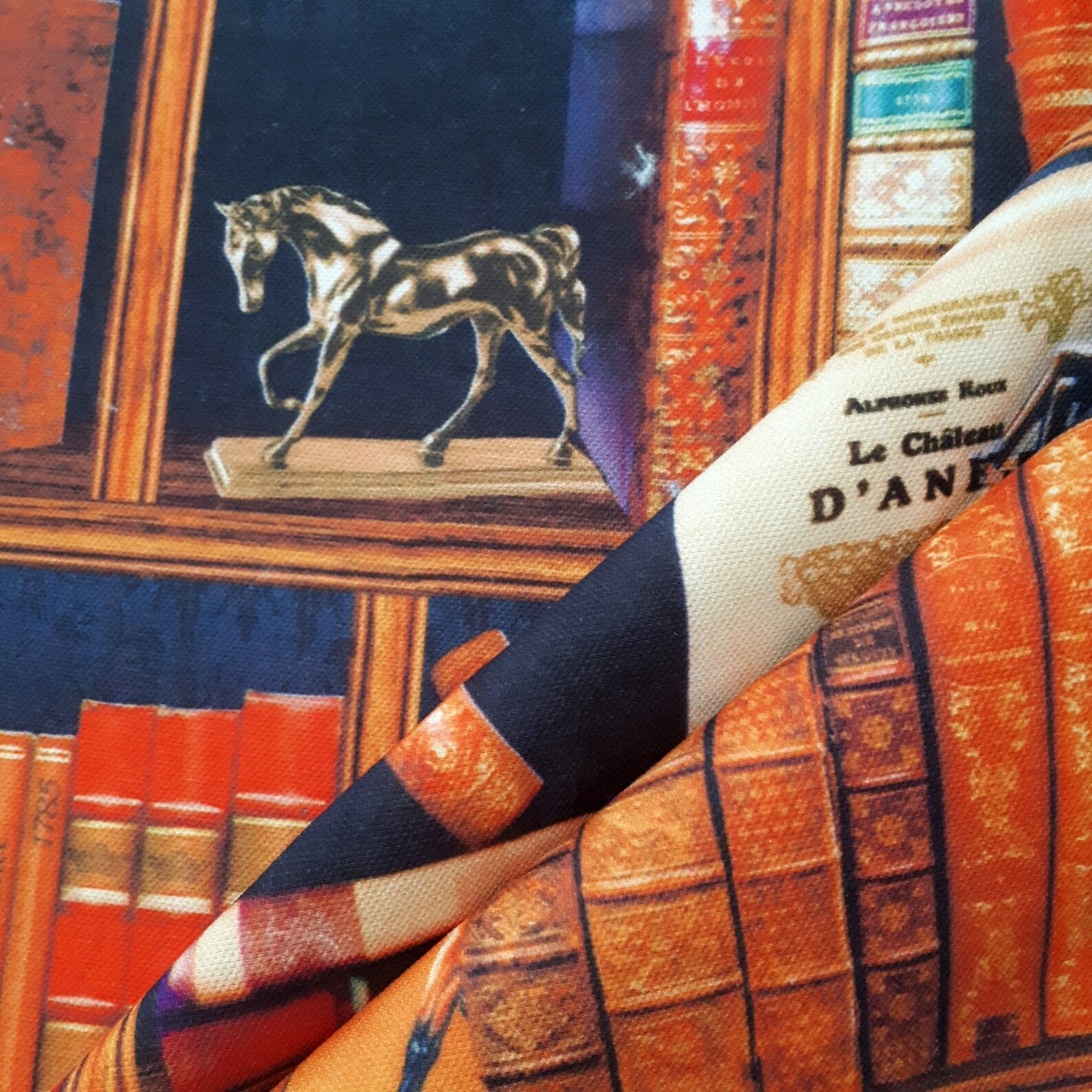 Library Book Print Fabric for Upholstery Curtain Bag/ - Etsy