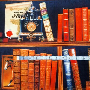 Library Book Print Fabric for Upholstery, Curtain, Bag/ Handbag Fabric ...