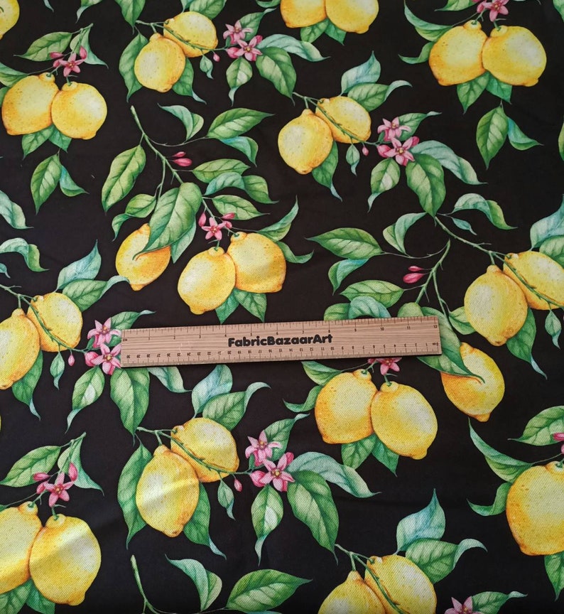 Lemon Print Upholstery Fabric for Chair Curtain Sofa Couch - Etsy