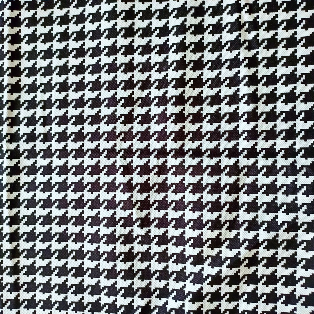 Black and White Houndstooth by the Yard Fabric for Upholstery - Etsy