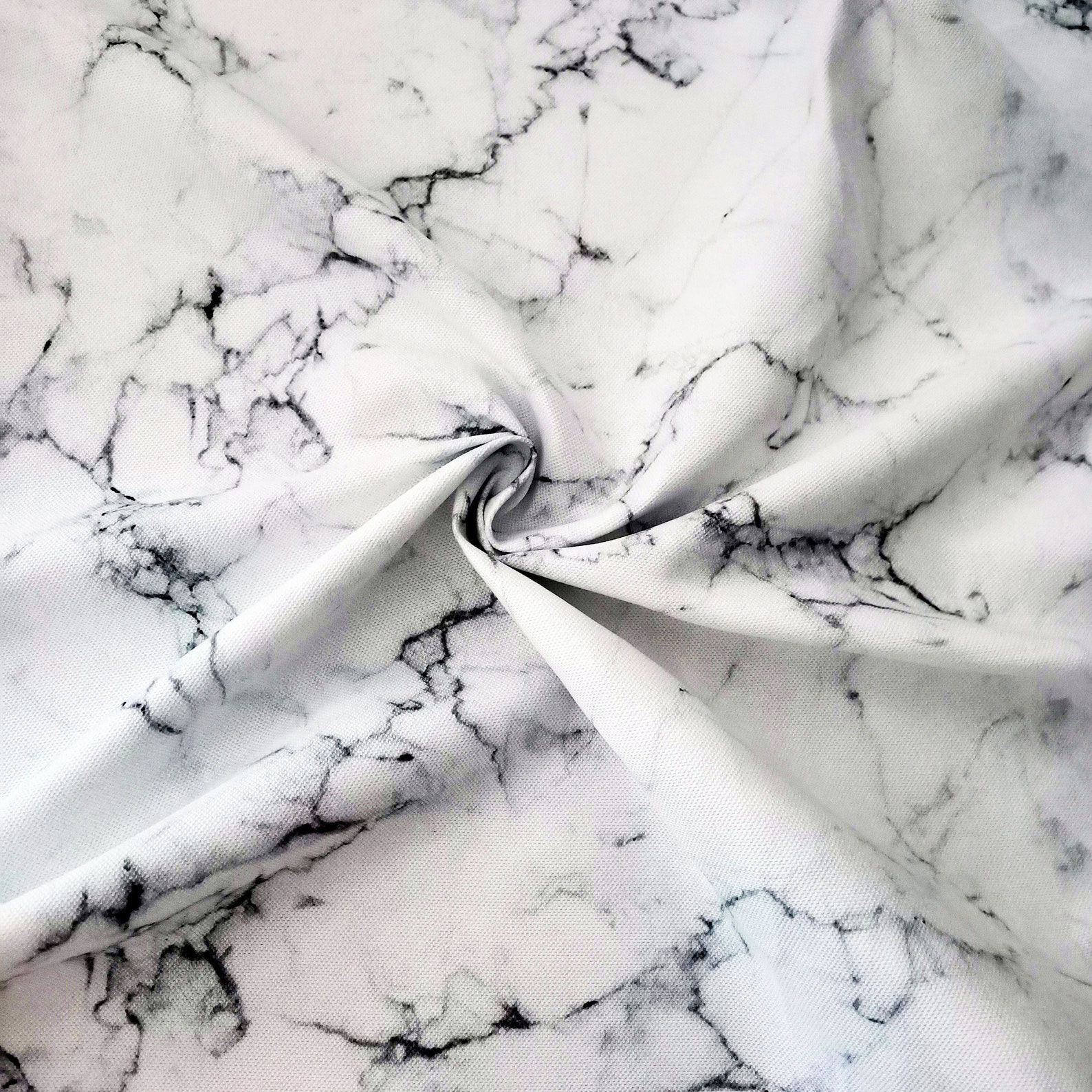 Modern White Marble Print Fabric for upholstery curtains | Etsy