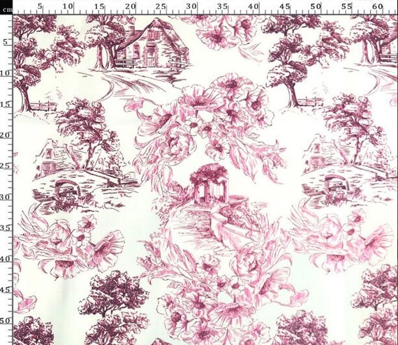 Pink Toile Fabric
