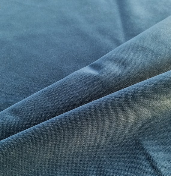 Light Blue Velvet Fabric