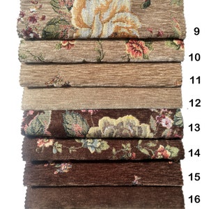 Floral Vintage Fabric, Tapestry Woven Fabric, by the Yard Upholstery ...