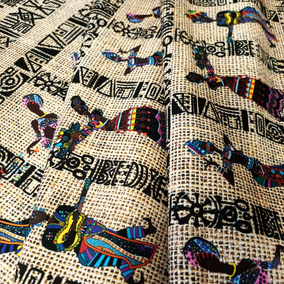 African Lady Fabric Africa Woman Fabric for Home Textile Diy - Etsy