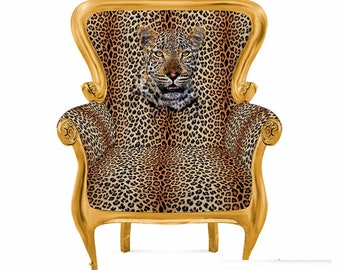 Leopard Armchair - Etsy