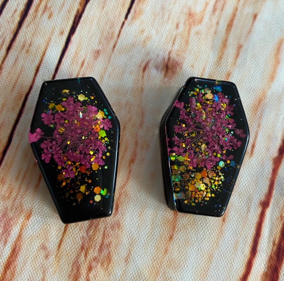 Floral Coffin Plugs | Etsy