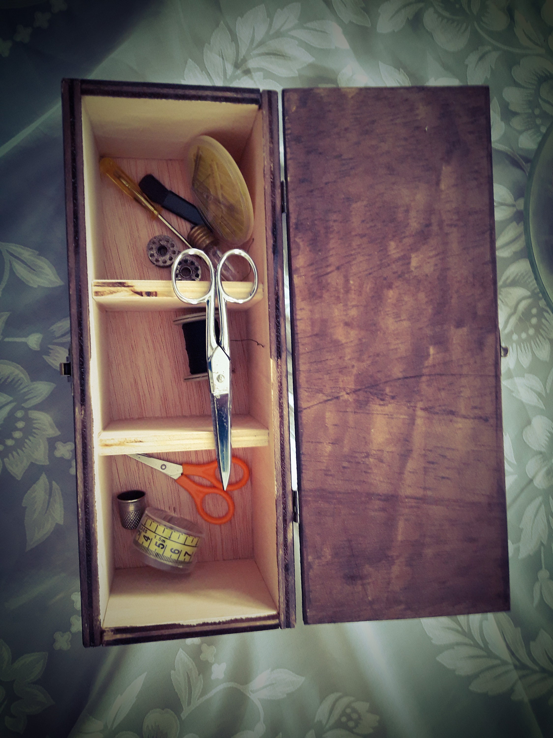 Sewing Box in Wood. - Etsy