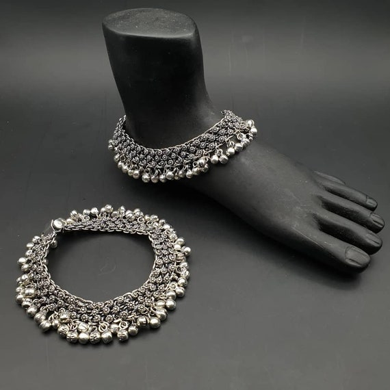 German silver anklets store