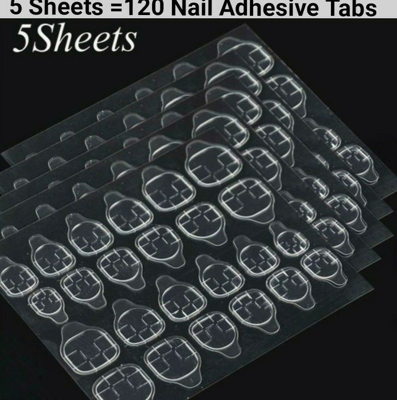Nail Adhesive Tabs for Full Cover Nails | Double-sided Nail Sticker ...