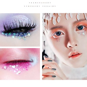 12 Pcs/set Glitter Liquid Gel Sequins Decoration Kit Multi Purpose Use ...